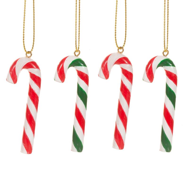 Resin Candy Cane - Set of 4 – Christmas.uk